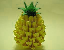 3D Origami Pineapple | Origami Photos