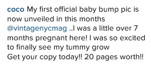 Coco Releases Her Official Baby Bump Photo – Motherhood In-Style Magazine