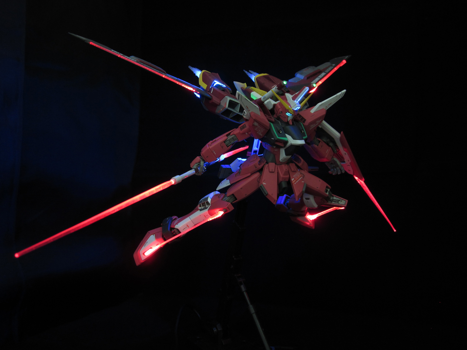 GUNDAM GUY: MG 1/100 Infinite Justice Gundam Customized Build w/ LEDs