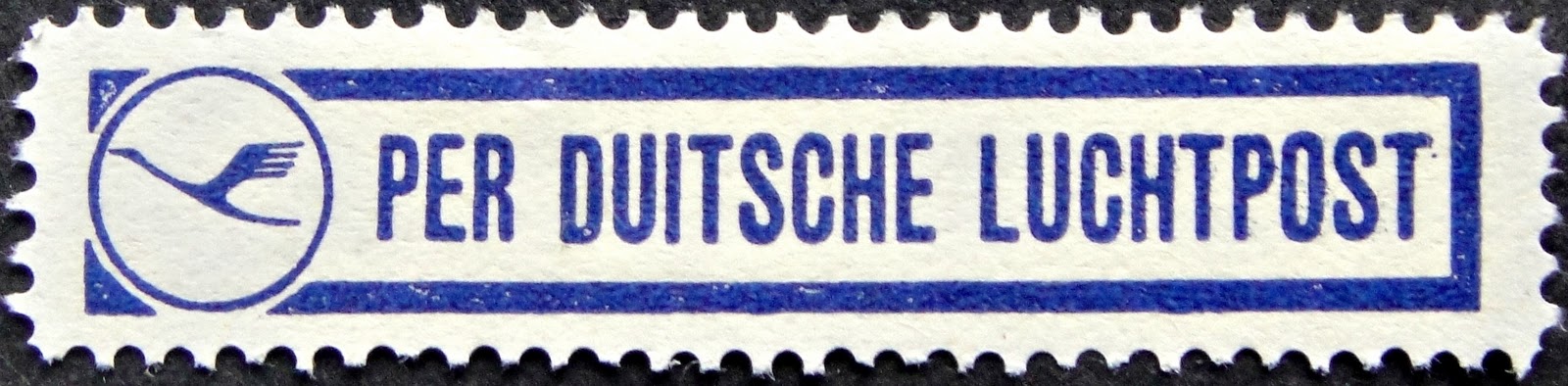 International Airmail And Priority Mail Labels: Germany: Lufthansa ...