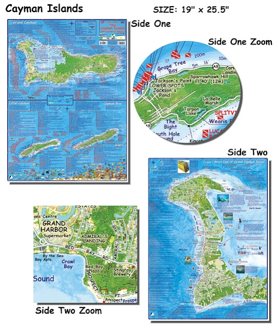 CAYMAN ISLANDS - GEOGRAPHICAL MAPS OF CAYMAN ISLANDS ~ Klima Naturali™