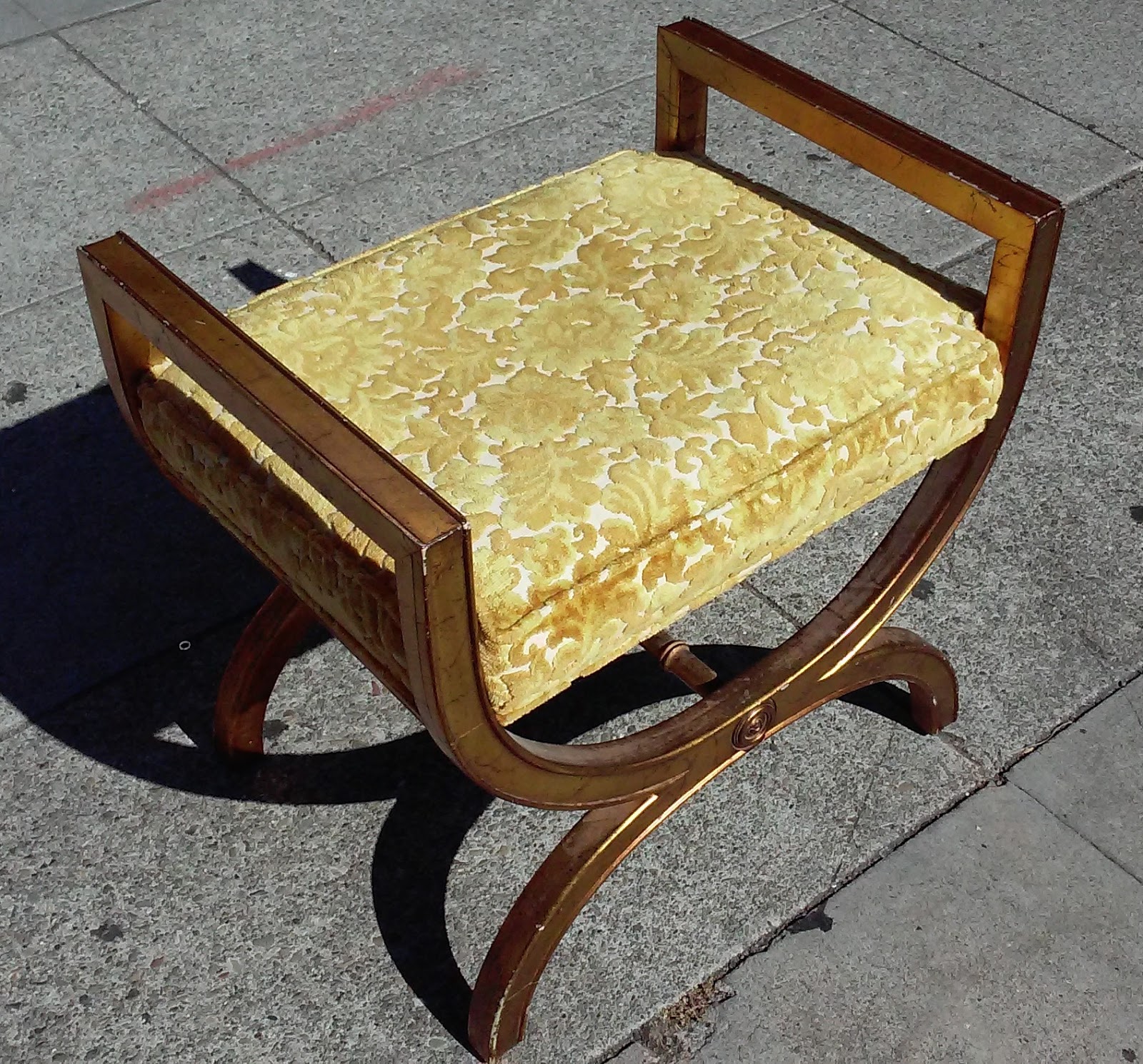 UHURU FURNITURE & COLLECTIBLES: SOLD #2918 Roman Style Bench - $50