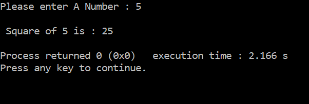Code To HaveN Prob How To Find The Square Of A Number In C Code To HaveN Prob How To Find The Square Of A Number In C