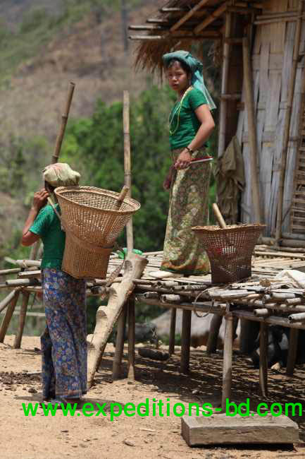 Bangladesh trekking travel to keokradong peak