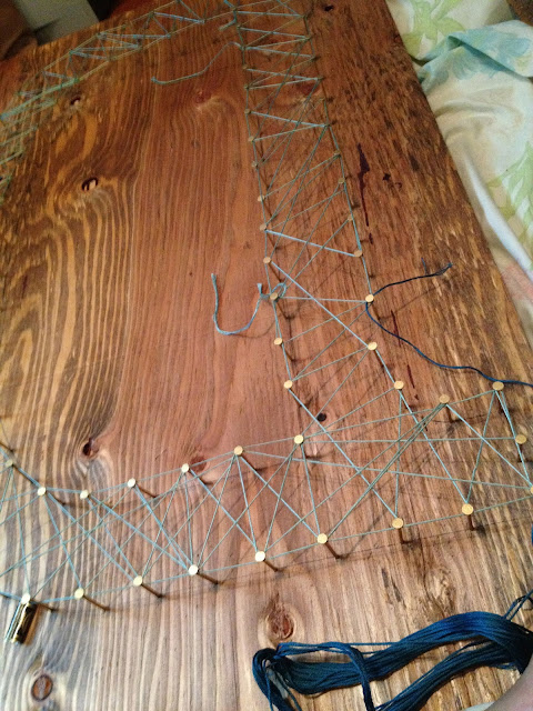 Bre {Styled}: Nail & String Letters {Diy}