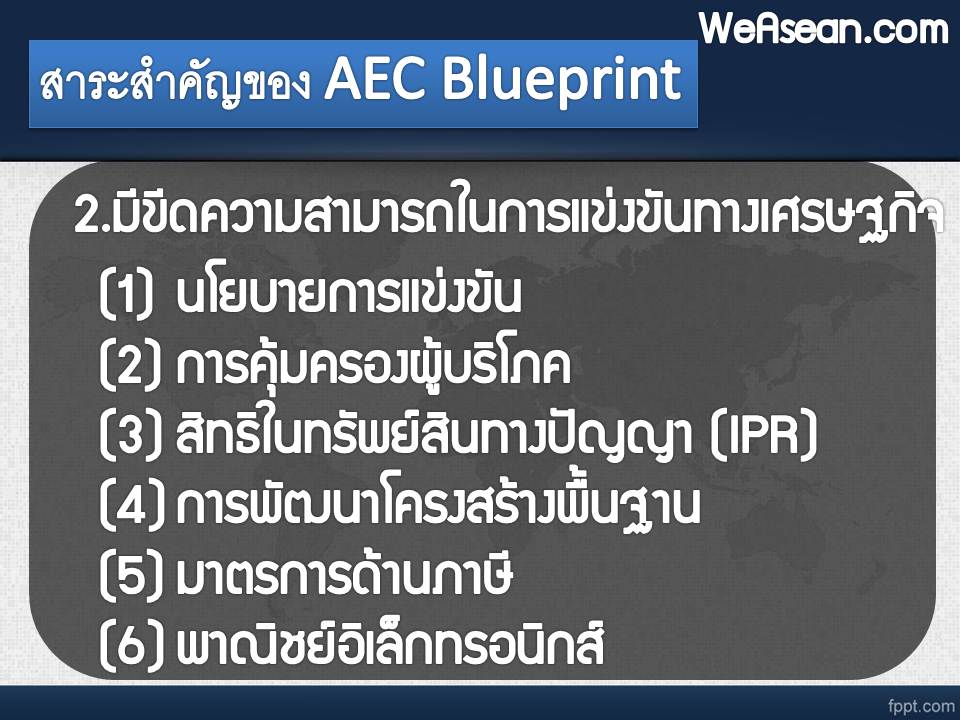 WeAsean: AEC Blueprint