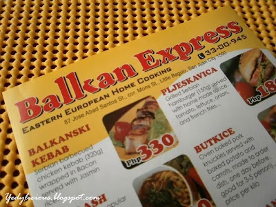 Balkan Express | YedyLicious Manila Food Blog in the Philippines