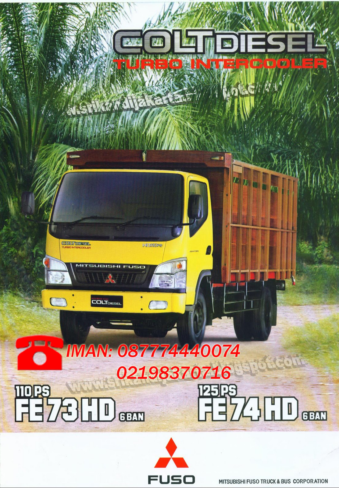 DEALER MITSUBISHI SRIKANDI JAKARTA 082121313181 - 087774440074: MITSUBISHI FE 74 HD 125 PS 6 BAN