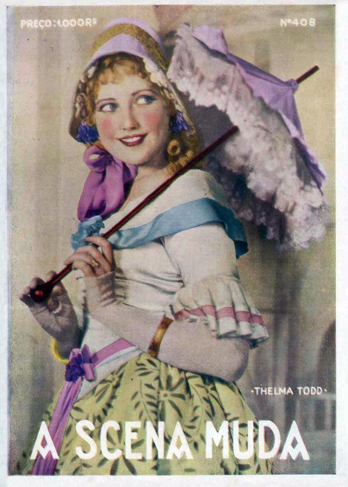 Thelma Todd: A SCENA MUDA, January 17, 1929, Rio de Janeiro, Brazil