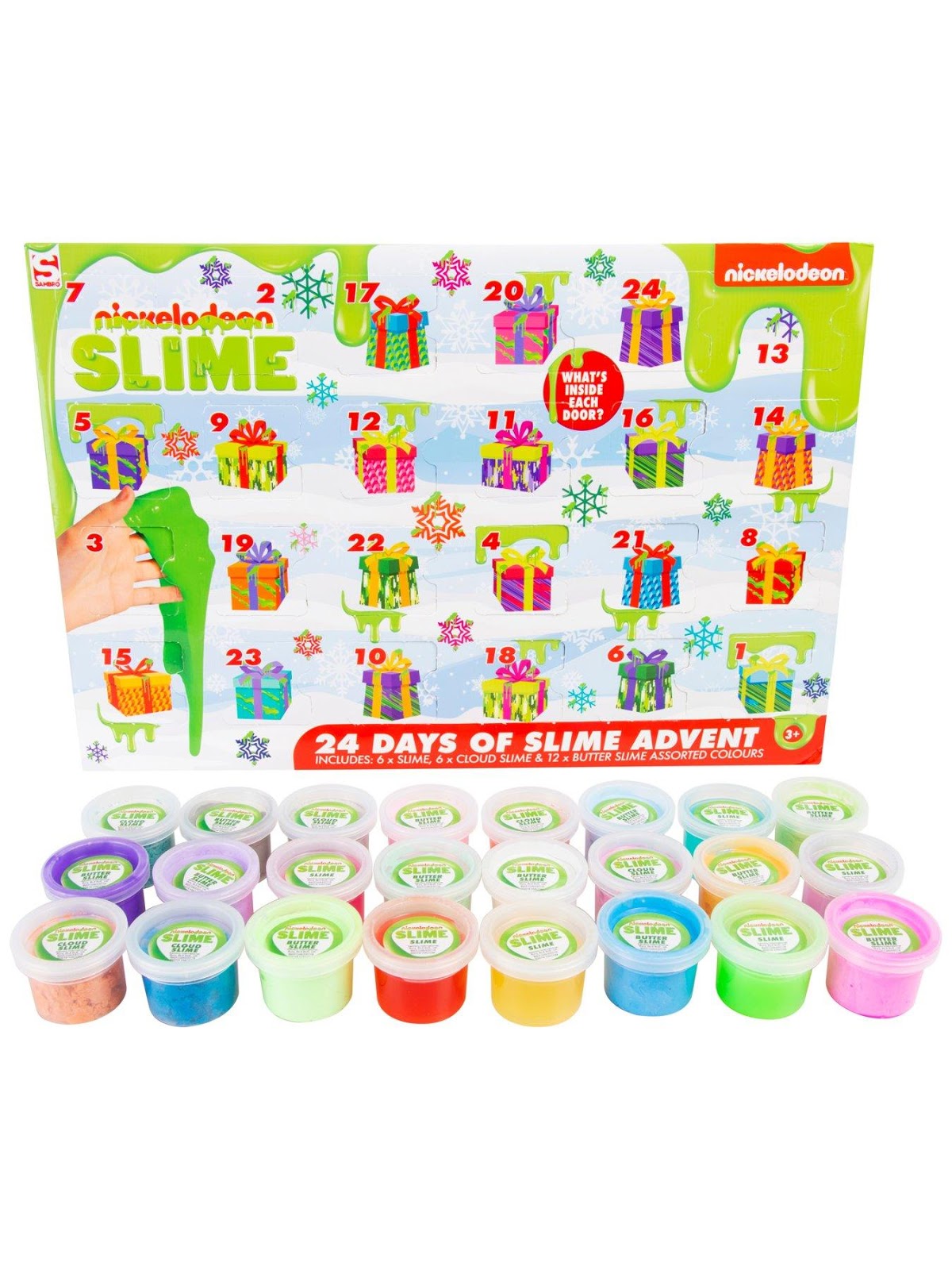 NickALive!: Nickelodeon and Sambro Launch 24 Days of Slime Advent Calendar
