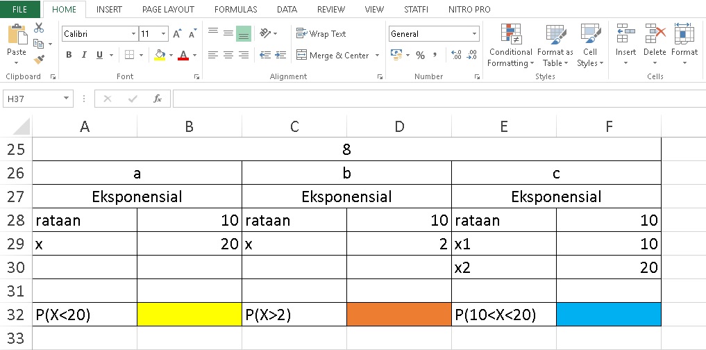 Tutorial : Cara Menghitung Peluang Distribusi Normal dan Eksponen ...