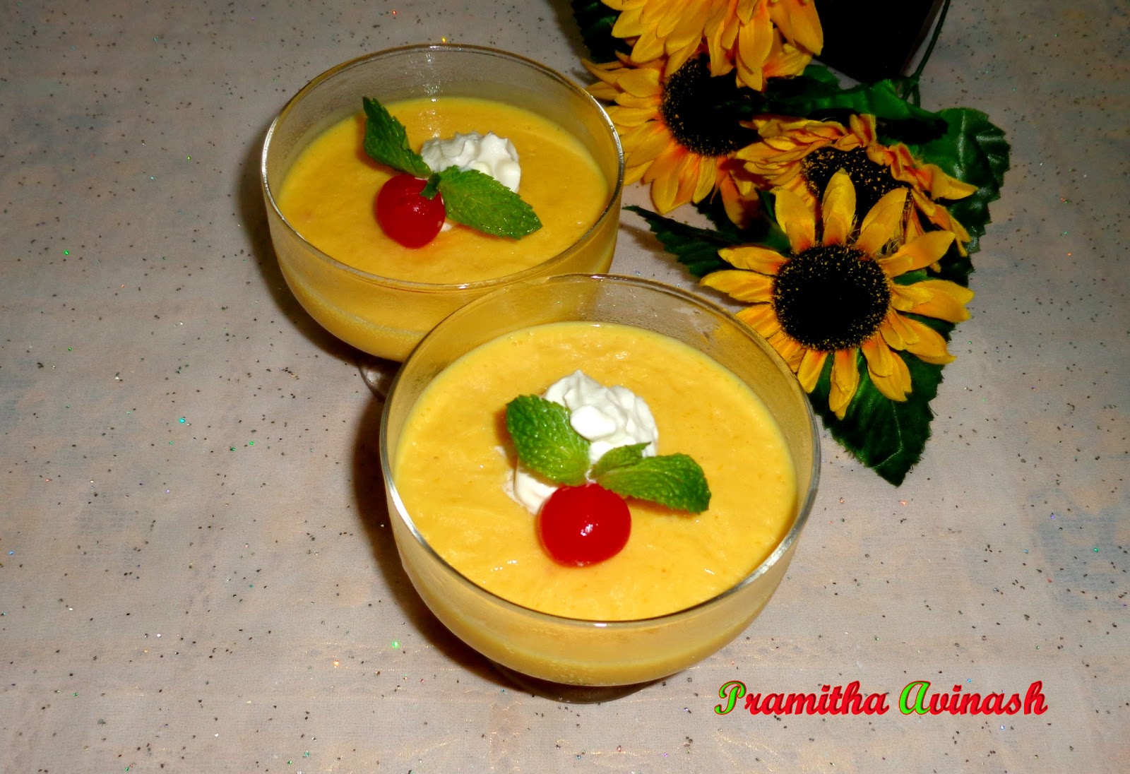 Pramitha Love Cooking!!!!!: Fresh Mango Pudding