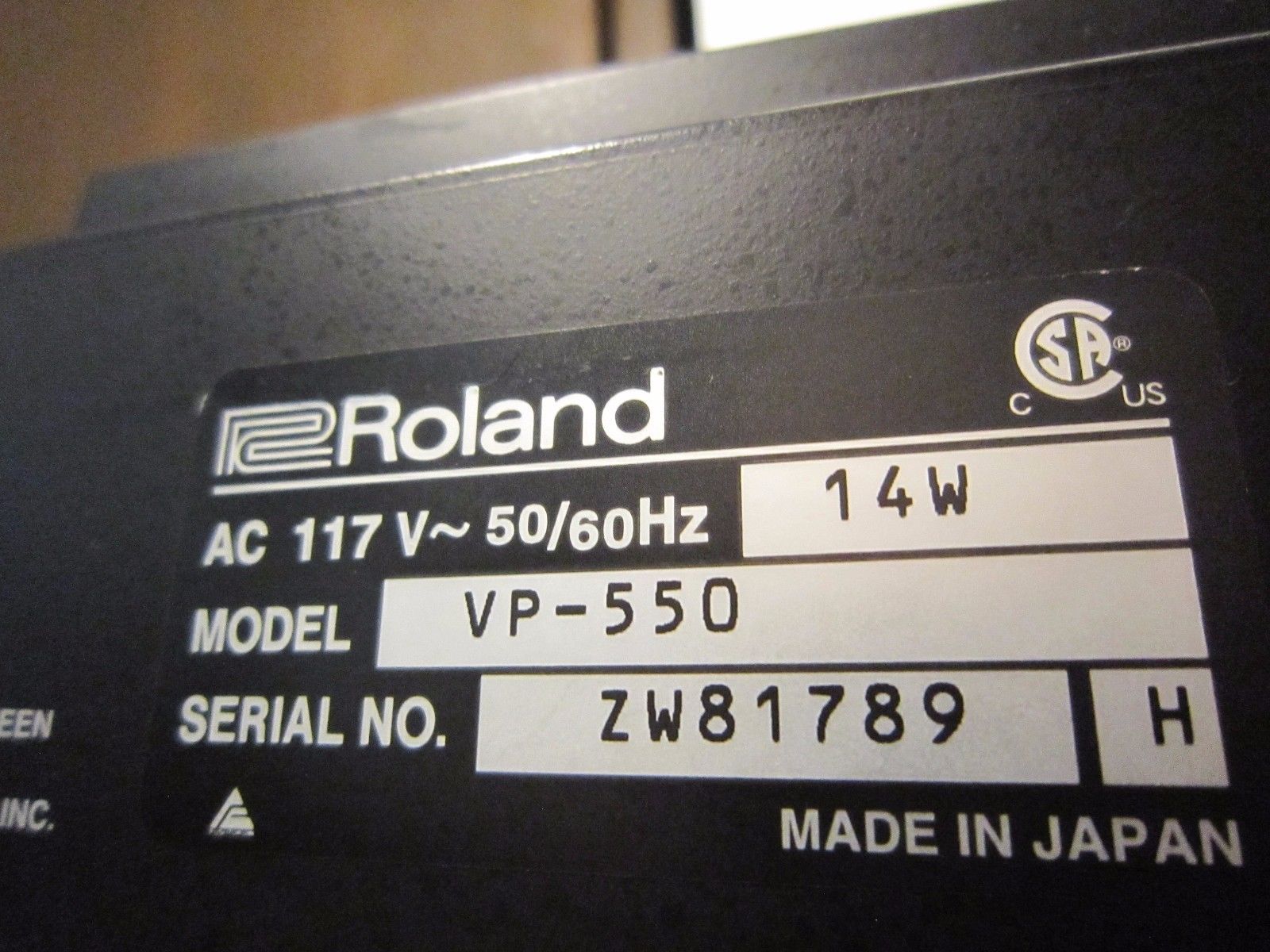 MATRIXSYNTH: Roland VP-550 Vocal Ensemble - Vocoder - Synthesizer SN ...