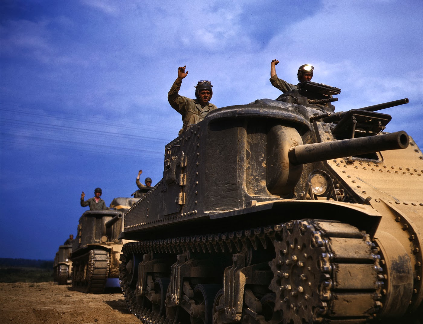 World War II in Color: M3 Medium Tanks at Fort Knox