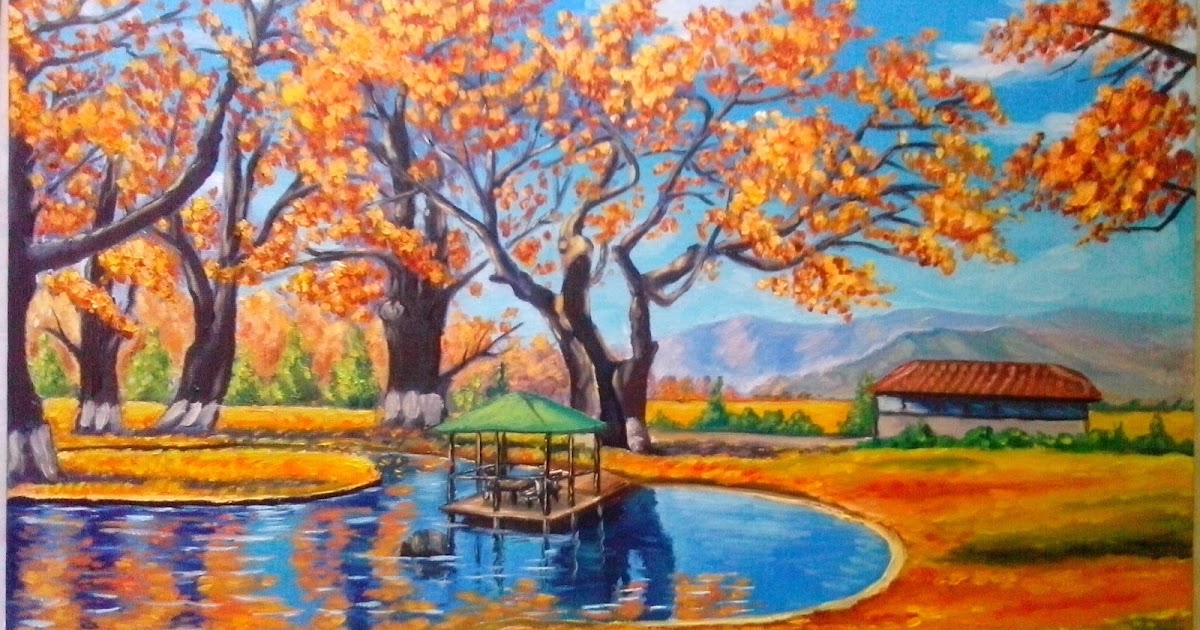 Dionis Art Durbaku: Peisazh Byshek Elbasan - pikrure punuar me bojra vaji