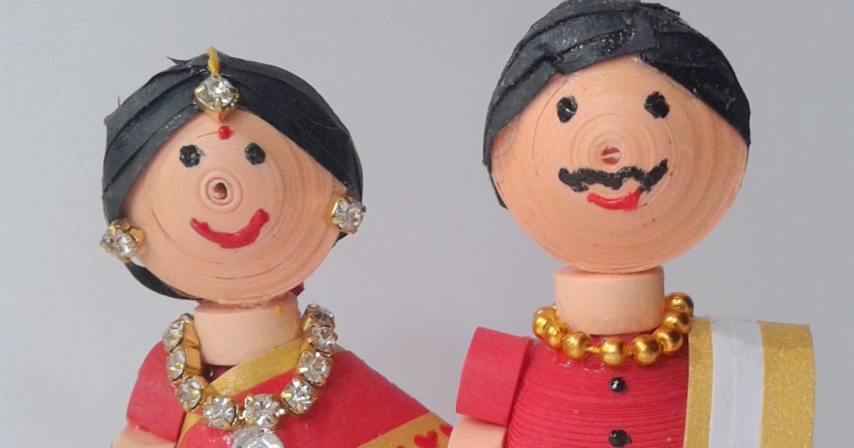 Easy Crafts - Explore your creativity: Paper quilling dolls- Boy and girl