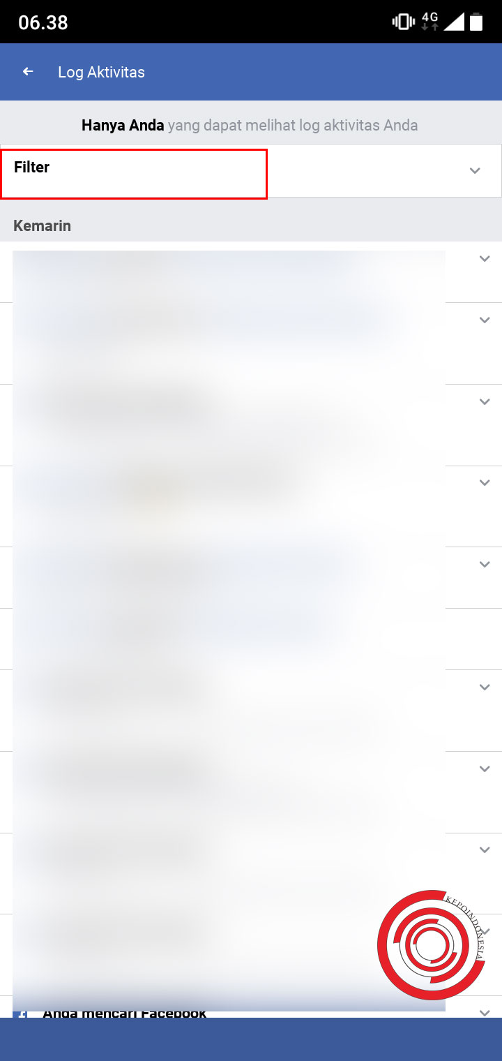 Cara Melihat Status Yang Pernah Kita Sukai di Facebook - KEPOINDONESIA