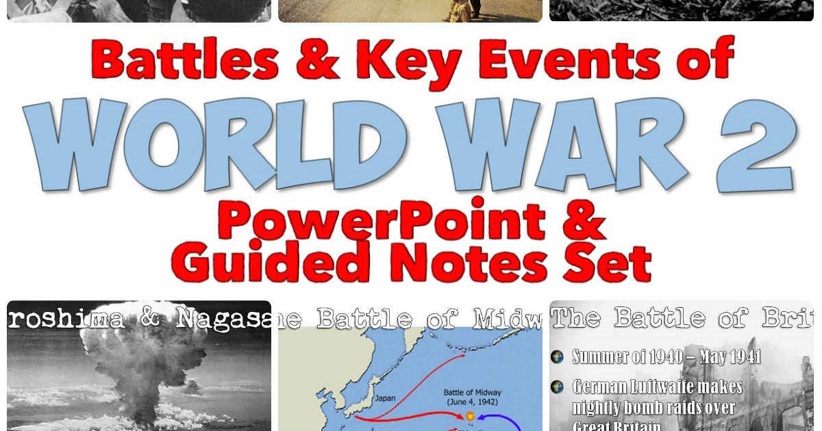 Students of History: World War 2 PowerPoint & Printable Guided Notes