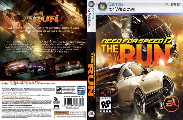 PC Games CD Cover: Need For Speed The RUN CD Cover