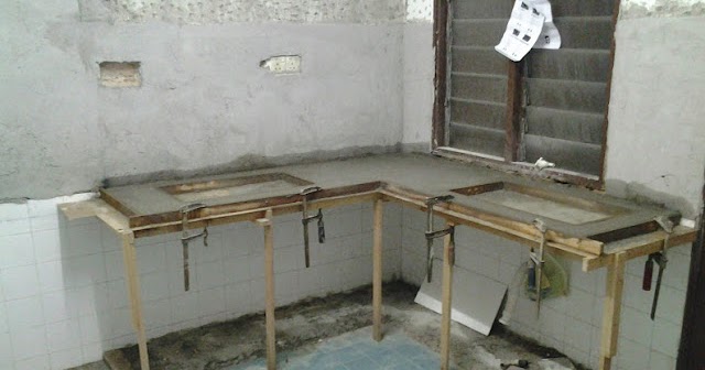 Konsep 32 Membuat Meja Dapur Beton Motif Minimalis