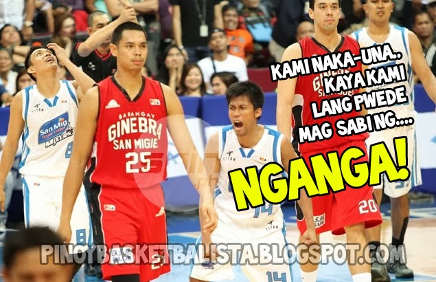 FUNNY MEME : Barangay Ginebra vs San Mig Coffee - Game-1 Semi-Finals ...