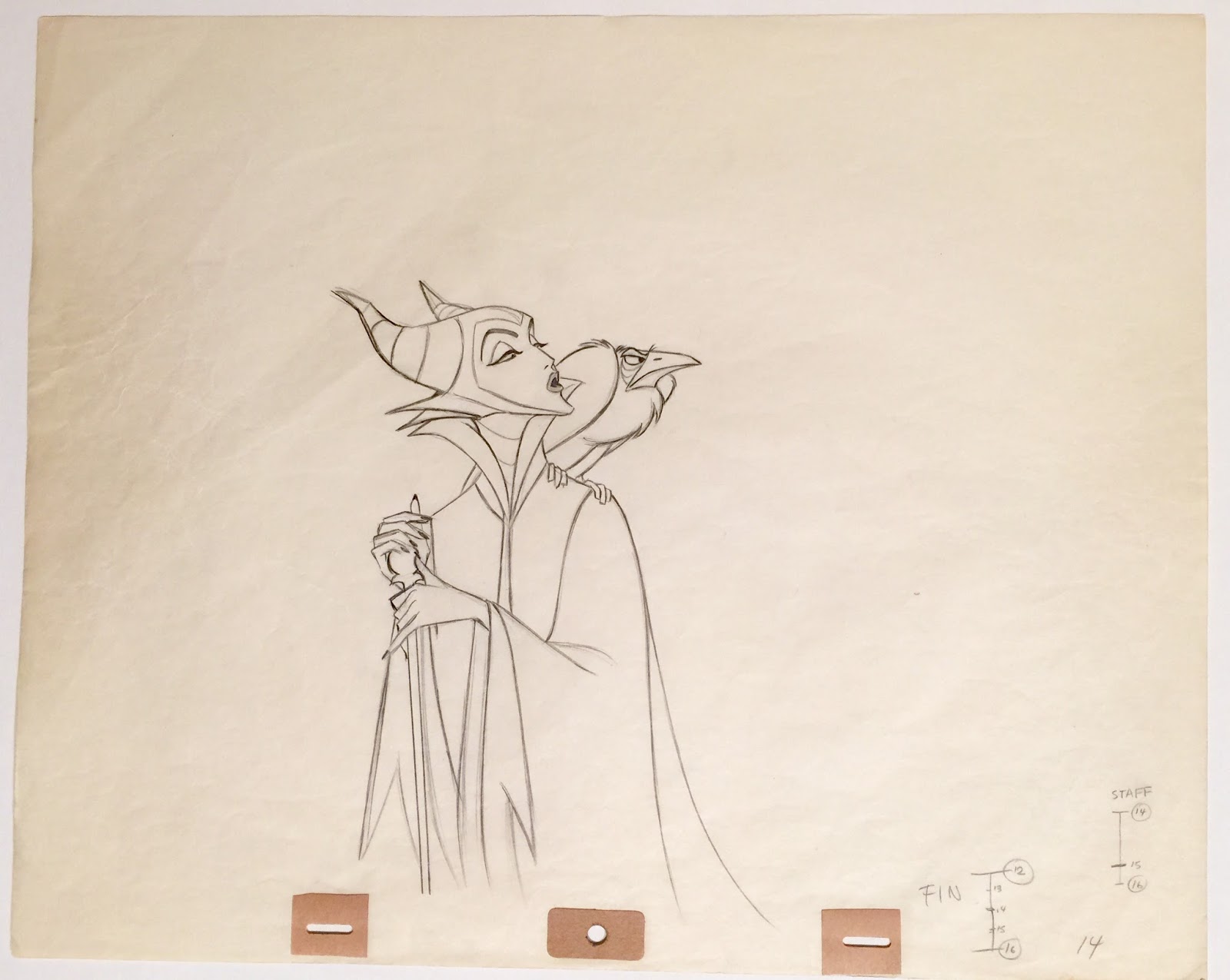 Animation Collection: Original Production Drawing of Maleficent and ...
