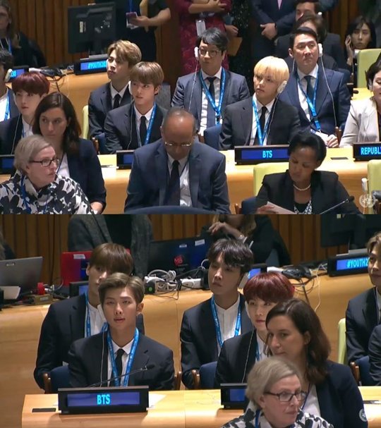 BTS gives a speech at the UN
