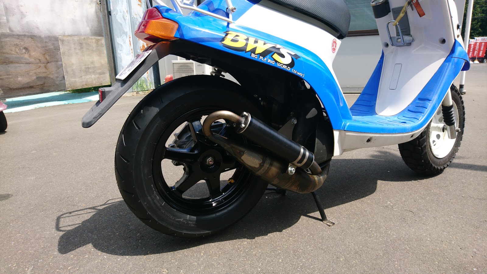 Bike Shop NIKAWAのブログ: BW’S50（3AA）にJOG-RR用ホイール装着