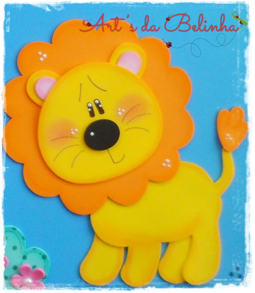 Eu Amo Artesanato: Bichinhos Safári em Eva com Molde