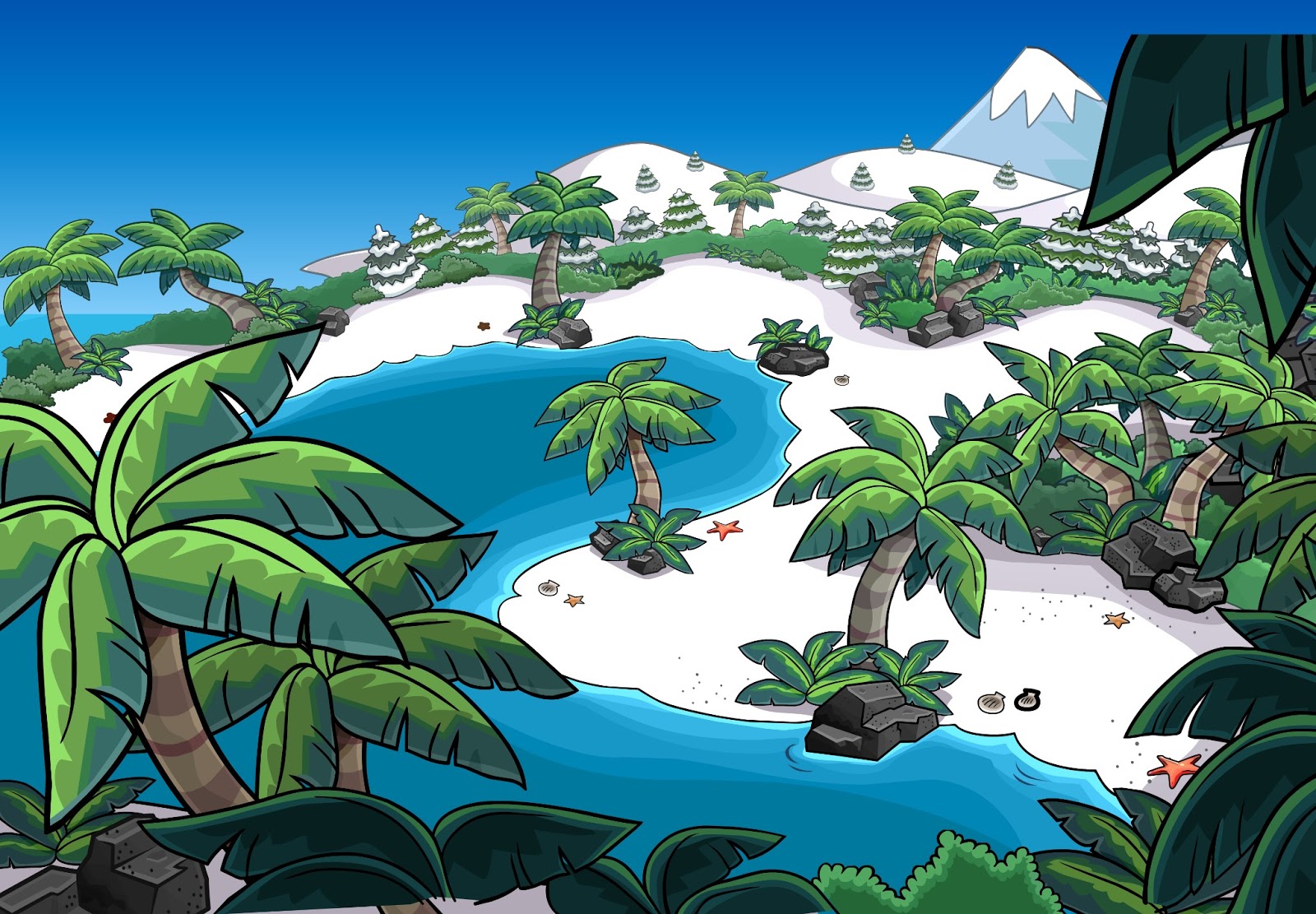 Club Penguin Cut Outs 2013: Backgrounds