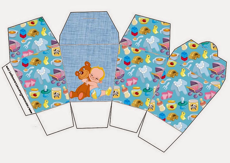 Blondie Baby with Teddy Bear: Free Printable Boxes. - Oh My Baby!