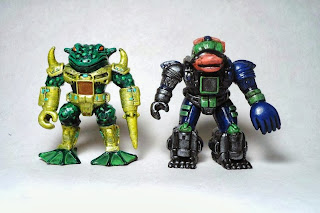 Ersicos Custom Works: Battle Beast merman toad and trapjaw platypus