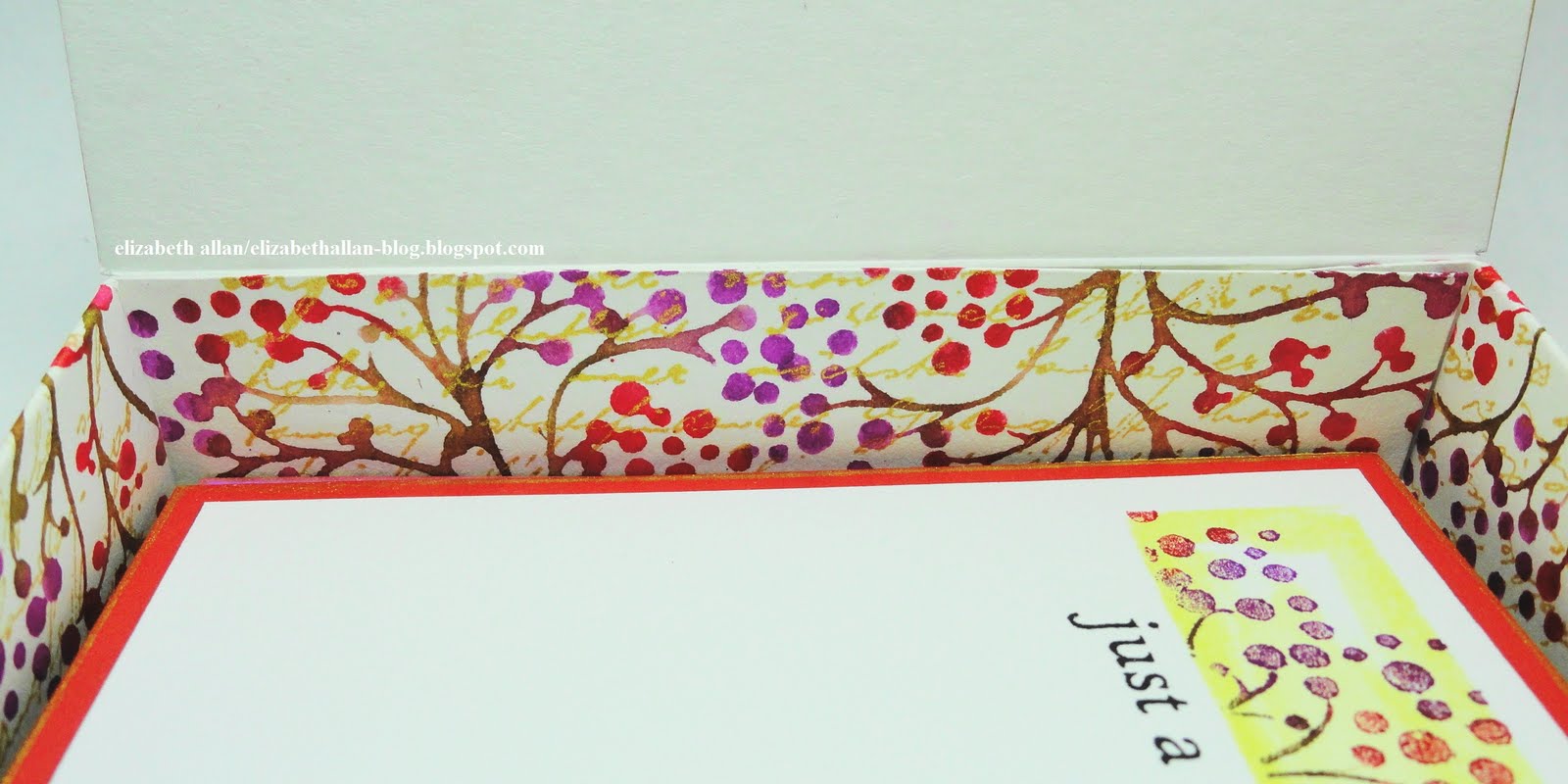 Elizabeth Allan's Art Studio: Decorated Stationery Box & Note Cards