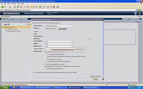 Informatica PowerCenter 8.6.0 Configuration ~ Datawarehouse Architect