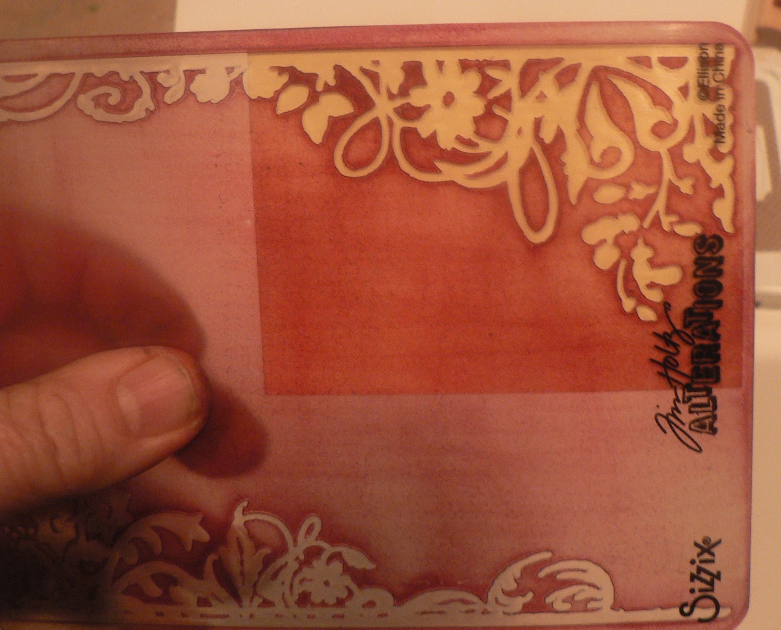 Creative Expressions: K is for Kissed Impressions Stamp Technique