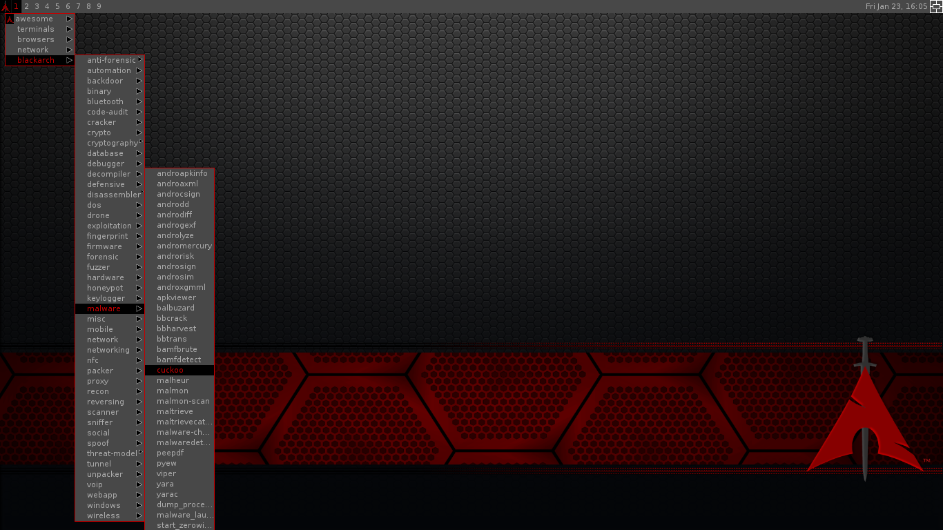 BlackArch Linux v2016.04.28 - Penetration Testing Distribution