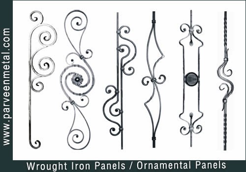 Wrought iron components and ornamental iron hardware for gates parts ...