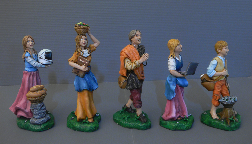 Orme Magiche: Statuine personalizzate presepe: famiglia