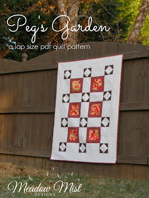 Meadow Mist Designs: Peg's Garden - Quilt and Pattern Done