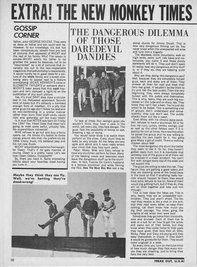 Extra! The New Monkey Times/ Day The Monkees Died In A Plane Crash ...