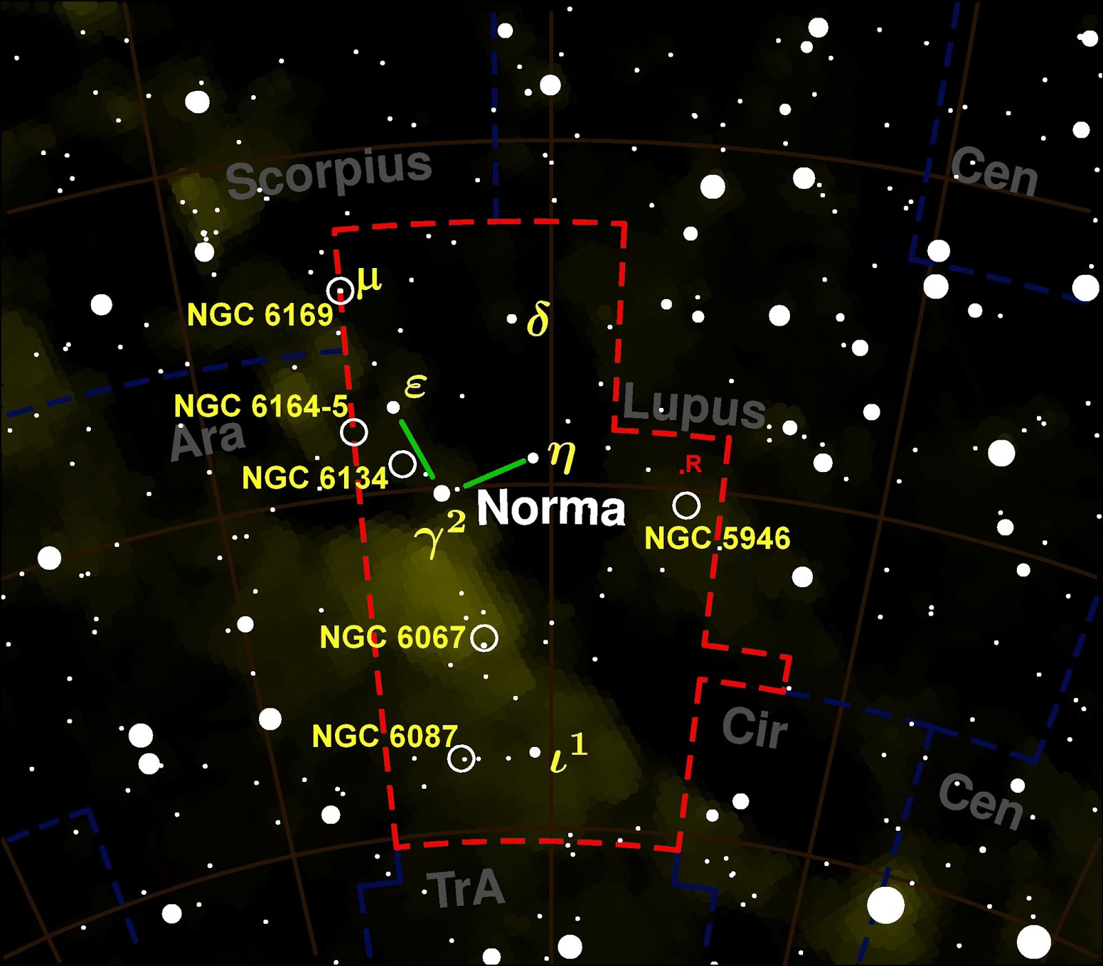 Astronomia: Norma ( Régua )