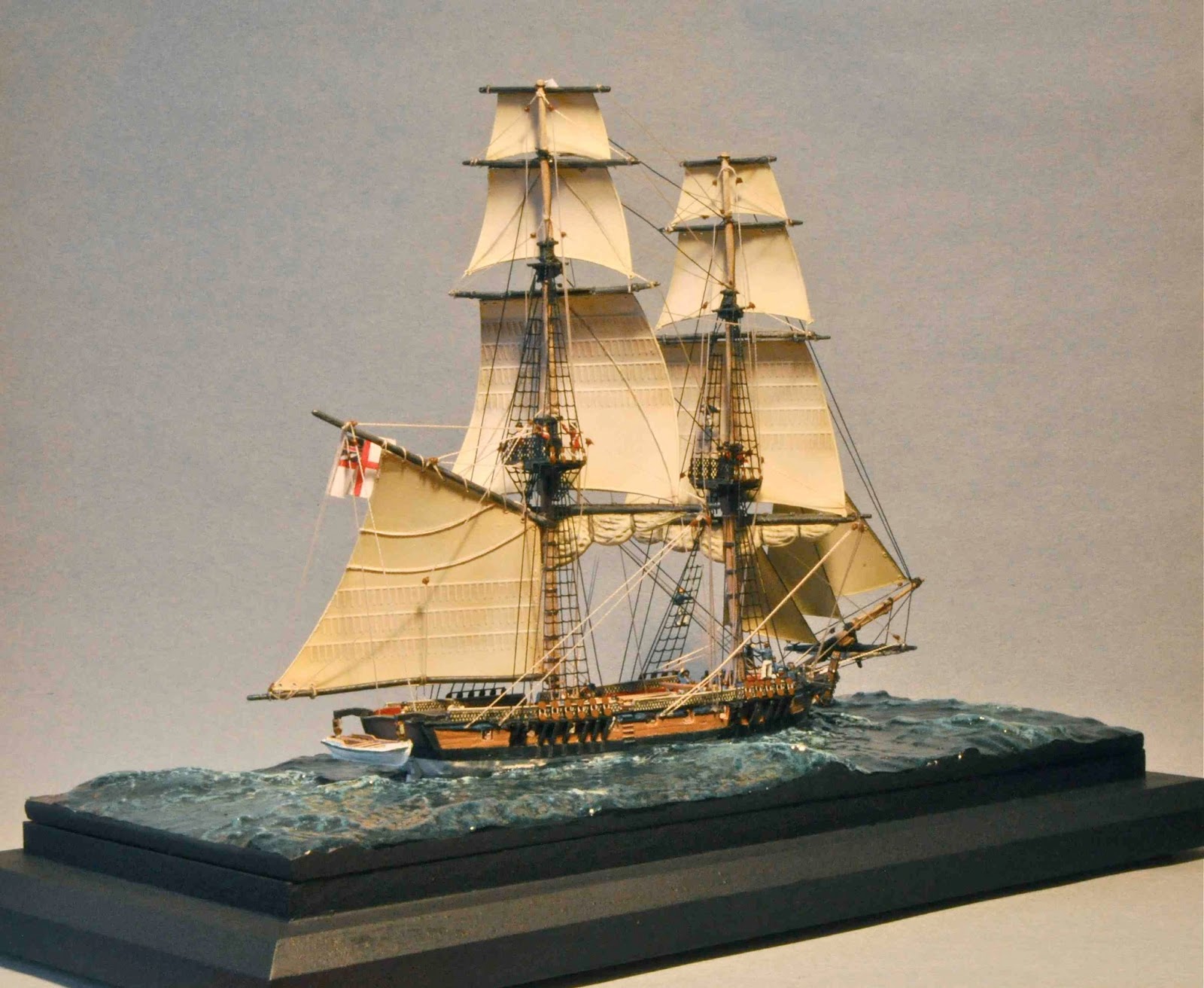 J White's Gallery: Auctioning off a ship: 1:300 Langton Miniatures Brig ...