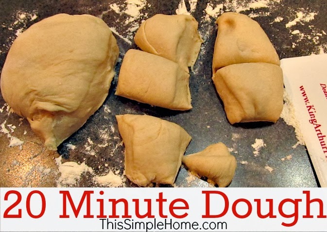 Twenty Minute Bread Dough - This Simple Home