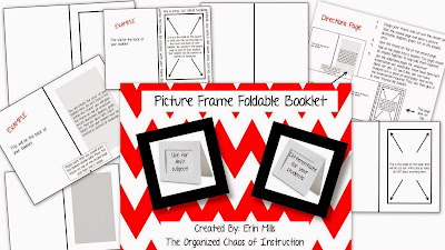 The Organized Chaos Of Instruction: Foldable-Picture Frame Booklet