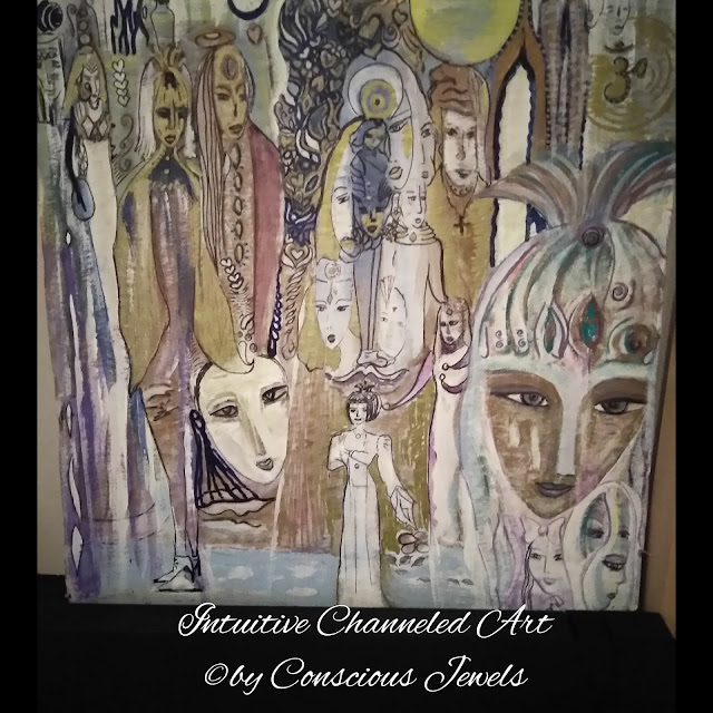 ॐ Conscious Jewels of Light: Intuitive Channeled Art Hand Painted Creations