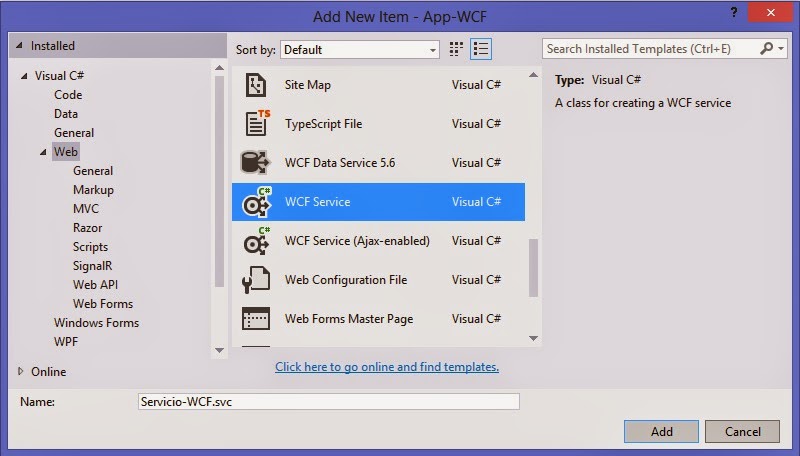 Crear, hospedar(IIS) y consumir WCF Service App ~ PABLETORETO