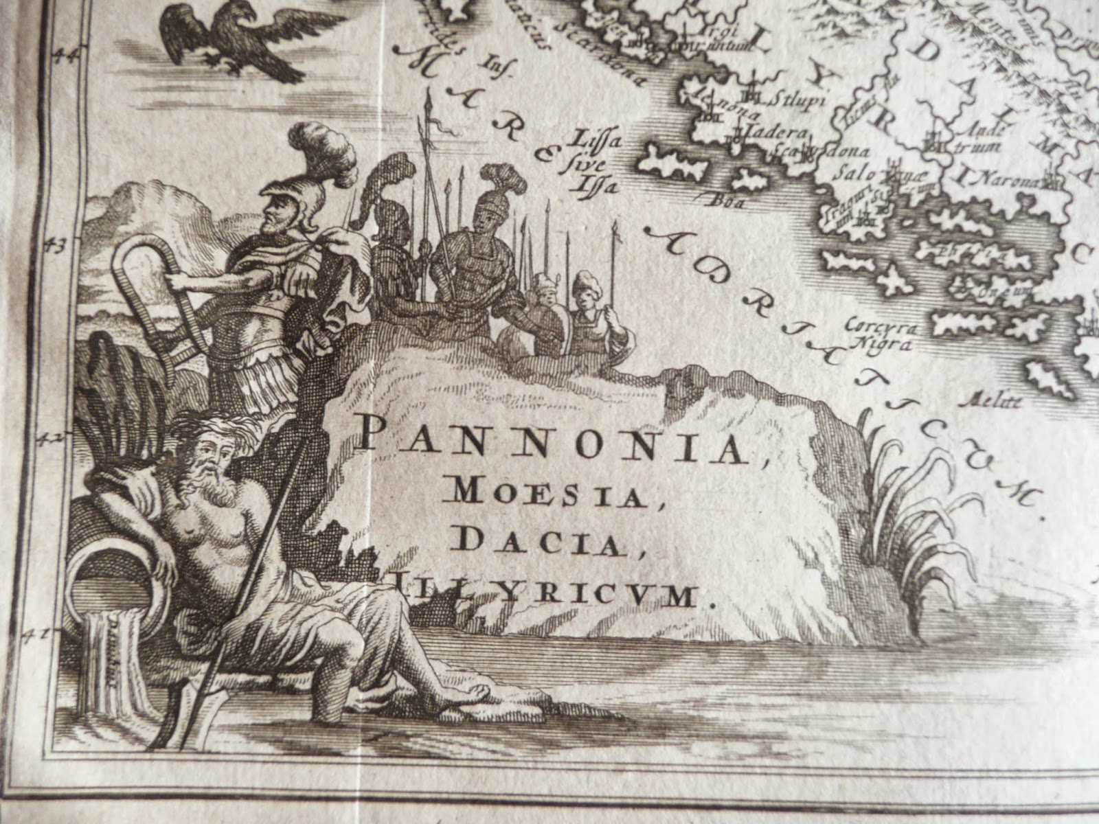 Régi térképek: Ókori Római Birodalom provinciái, Balkán (1731)