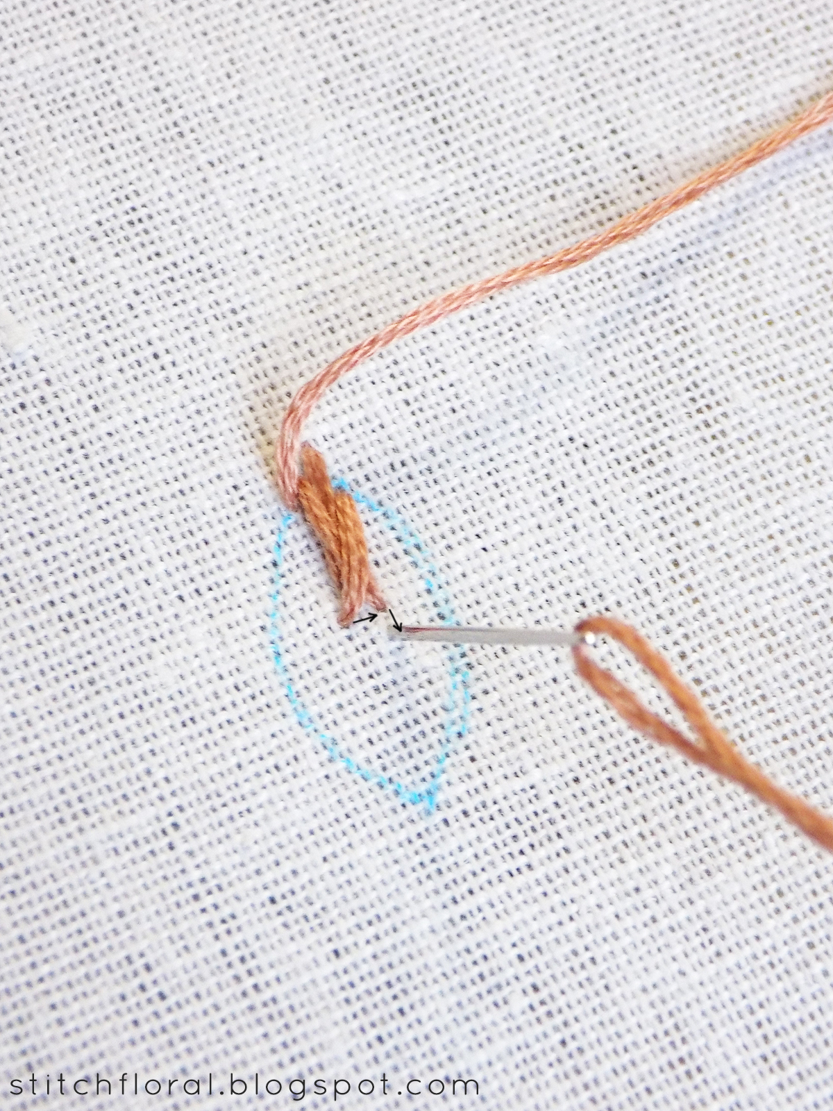 Fishbone stitch how to and tips - Stitch Floral