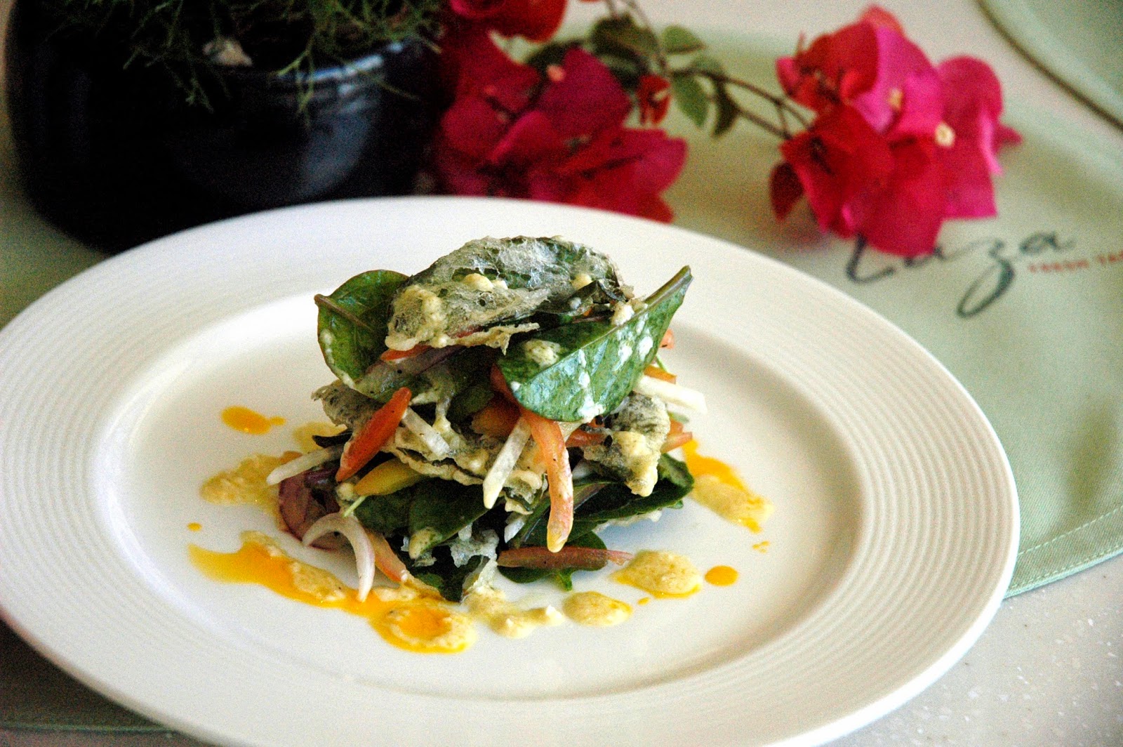 DUDE FOR FOOD: Global Flavors with the Freshest Local Produce at Taza ...