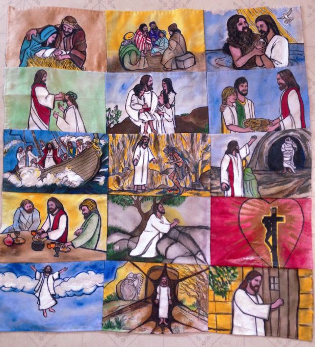 Hobbies and Ideas for making a Jesus Storying Cloth by Carol Evaul